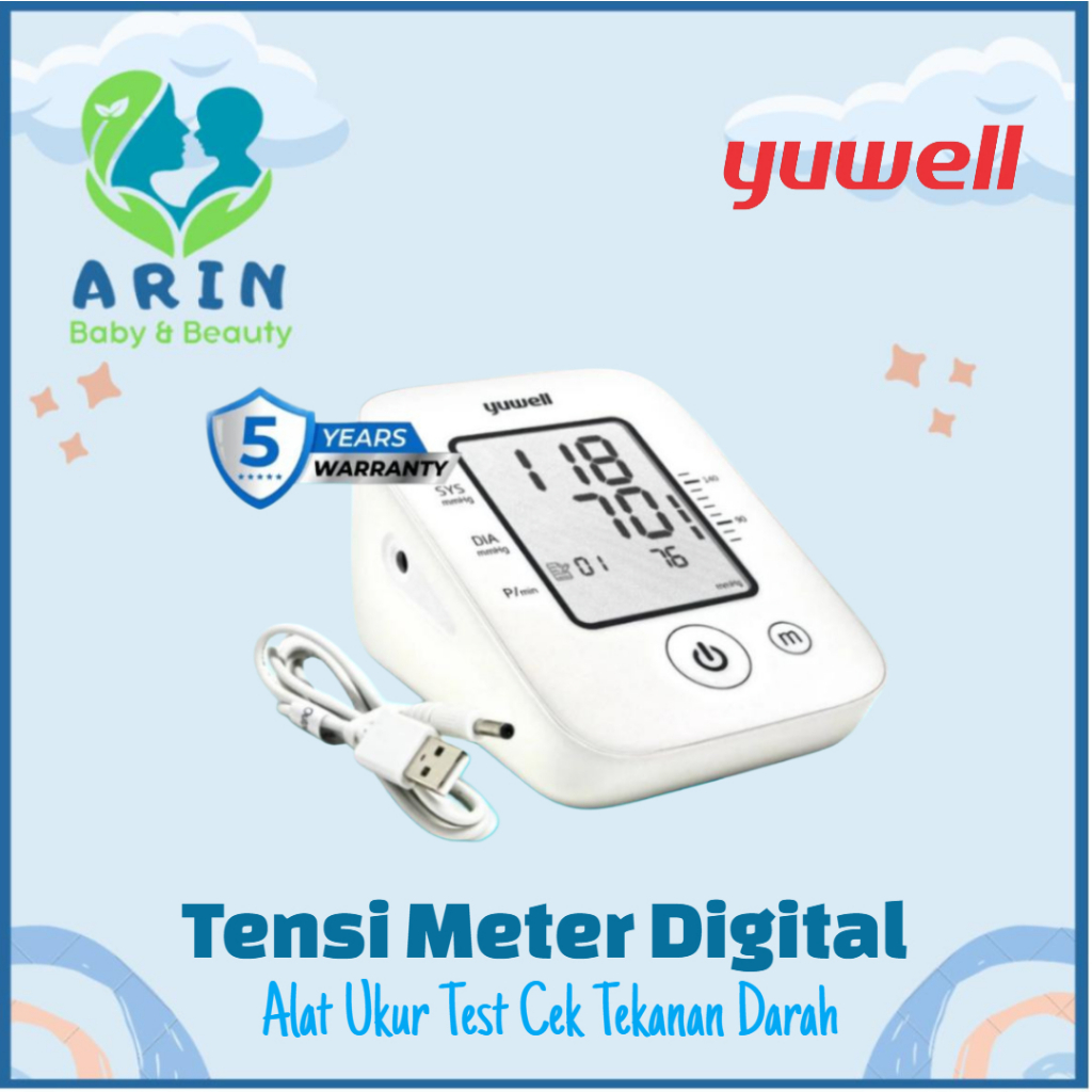 Jual Tensimeter Digital Yuwell YE660D Gold Edition With USB Alat Ukur ...