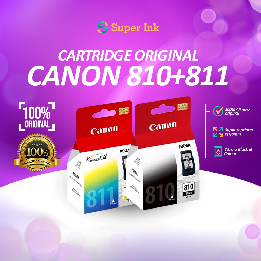 Jual Tinta Cartridge Canon PG 810 / 811 Black Color Original iP2770 ...