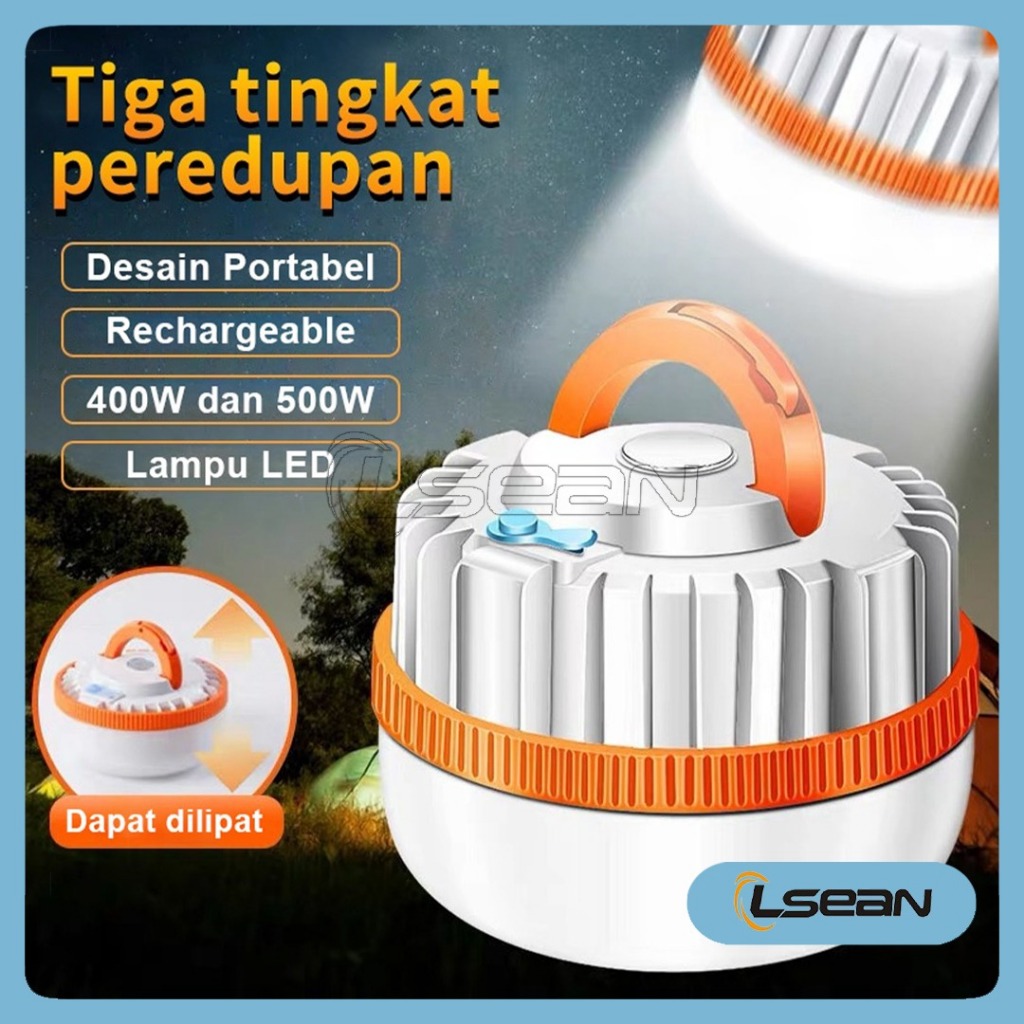 Jual Lampu Emergency Rechargeable Emergency LED Gantung Lampu Camping Tenda Penerangan Outdoor ...
