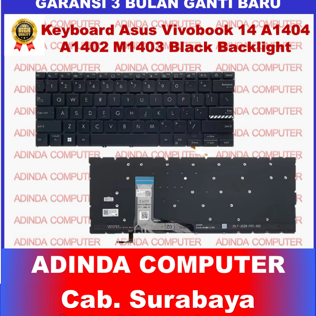 Jual Keyboard Asus Vivobook 14 Pro A1404 A1402 A1402Z A1402ZA ADOL14Z ...
