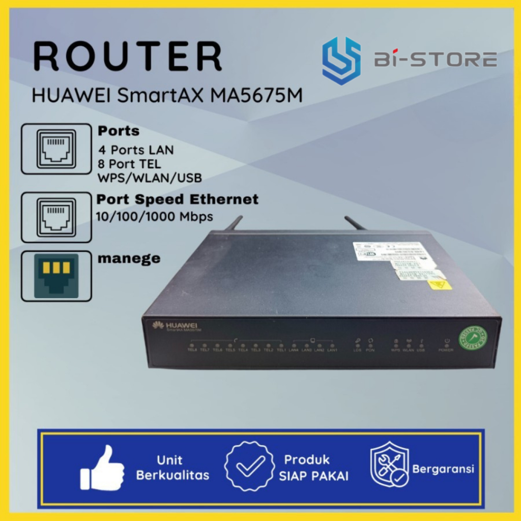 Jual Huawei SmartAX MA5675M GPON Router WiFi 300Mbps FXS Voip Unit Normal | Shopee Indonesia