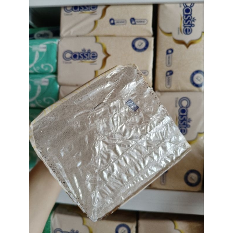 Jual Paket isi 6 pcs Tissu wajah murah / Tissue Cassie 500 sheet brown ...