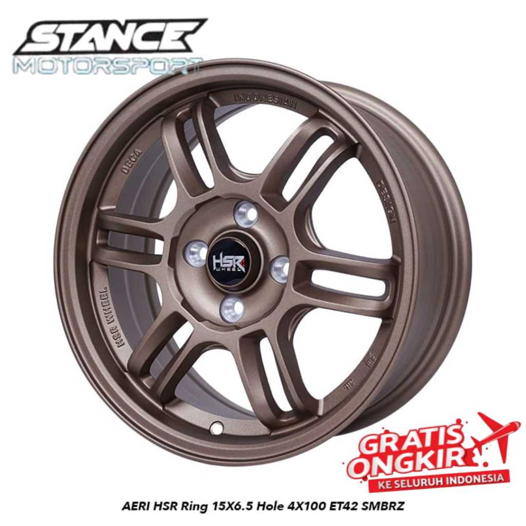 Jual Velg HSR AERI ring 15 4x100 buat calya sigra freed datsun mobilio vios dll | Shopee Indonesia