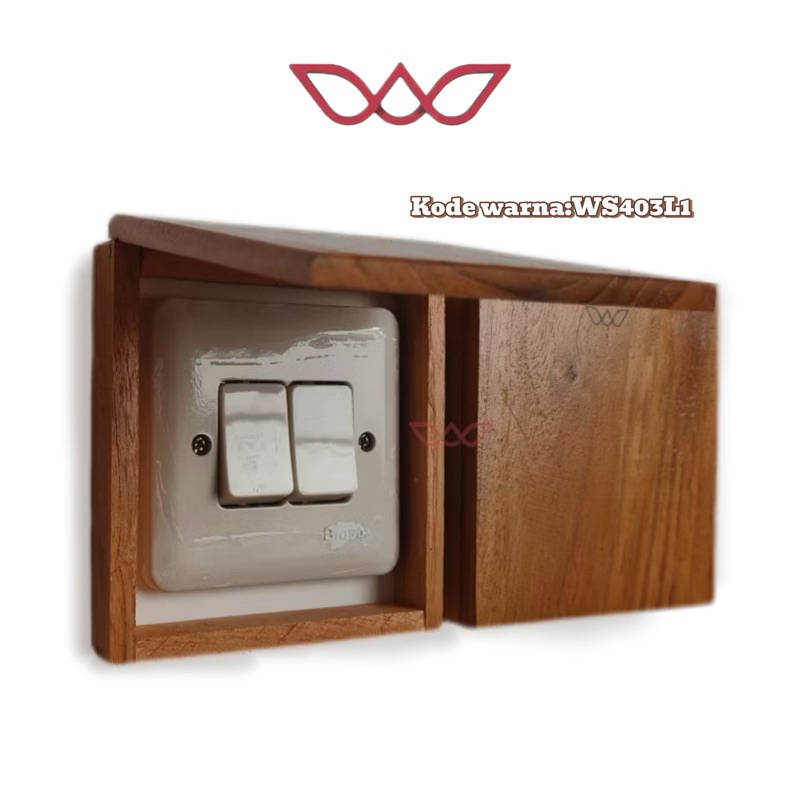 Jual WILSEM WS403-Frame Saklar Kayu Jati Saklar Single L1 | Shopee ...