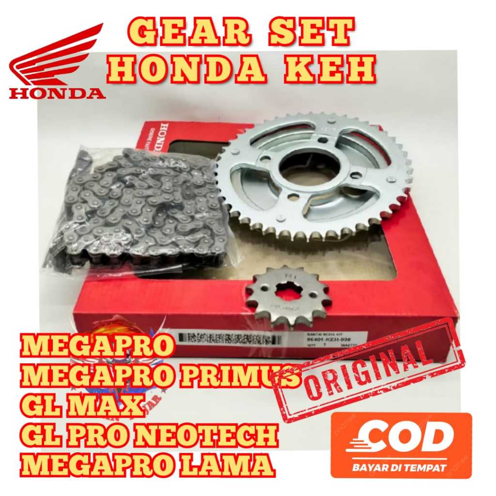 Jual Gear set Keh Asli Original Motor Honda MEGAPRO Lama , MEGA PRO ...