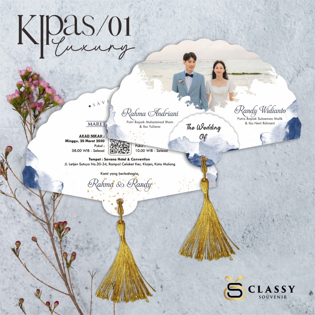 Jual UNDANGAN KIPAS PERNIKAHAN UNIK - UNDANGAN PERNIKAHAN CUSTOM FOTO ...