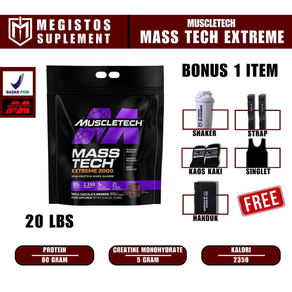 Jual Muscletech MASSTECH Extreme 2000 20 Lb | Shopee Indonesia