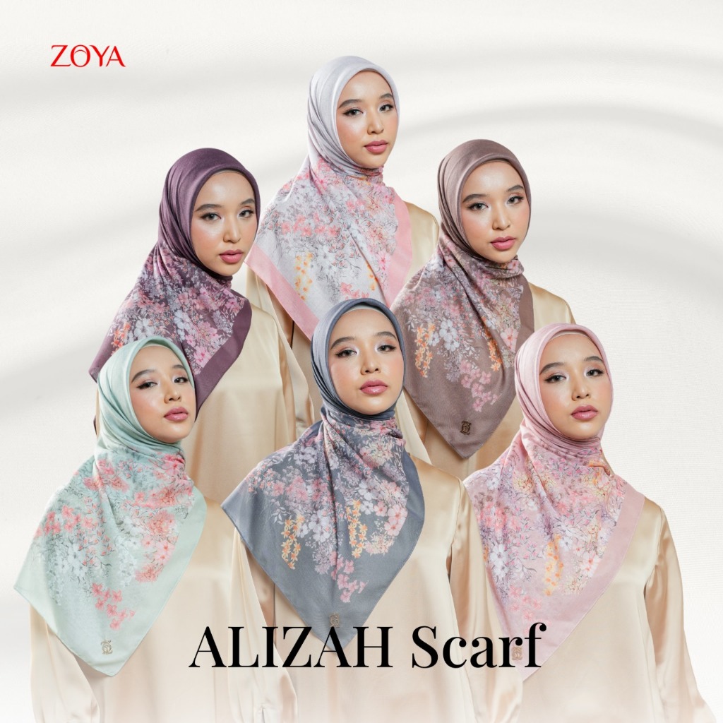 Jual Zoya - Alizah Scarf - Kerudung Hijab Segi Empat Motif Premium - Box | Shopee Indonesia