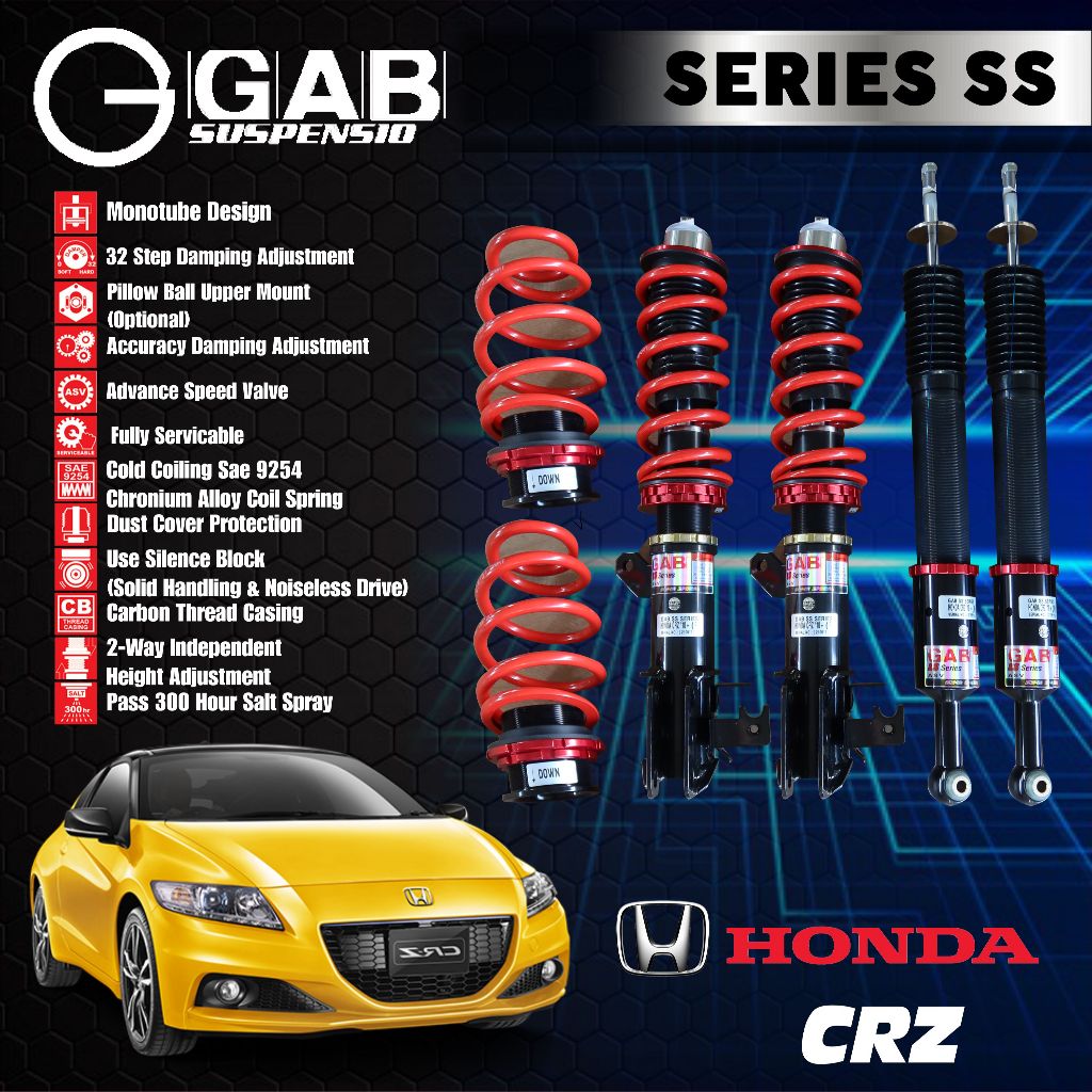Jual GAB SS Series coilover untuk Honda CRZ | Shopee Indonesia