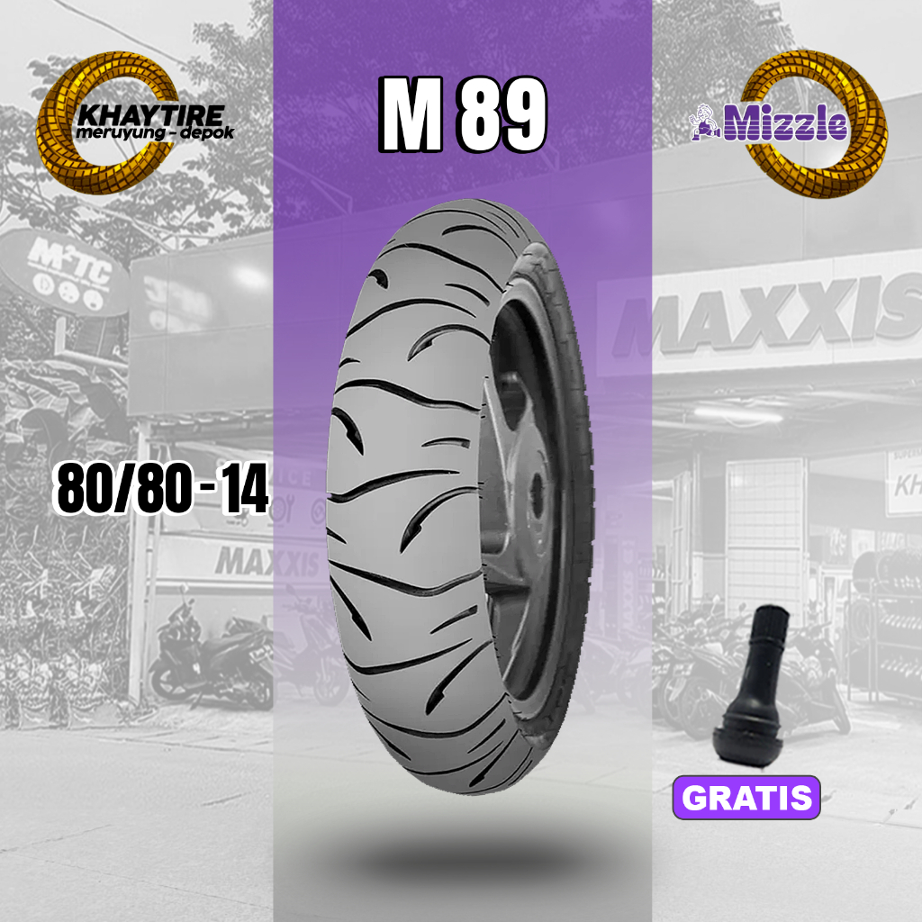 Jual Ban Motor Matic MIZZLE M89 80/80 Ring 14 Tubeless | Shopee Indonesia