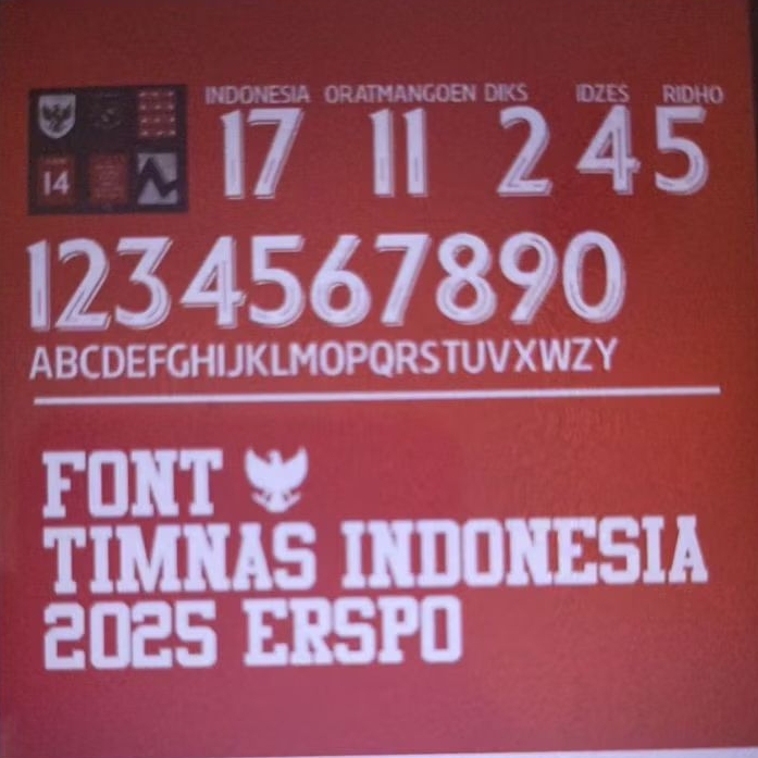 Jual Font Timnas Indonesia 2025 file ttf | Shopee Indonesia