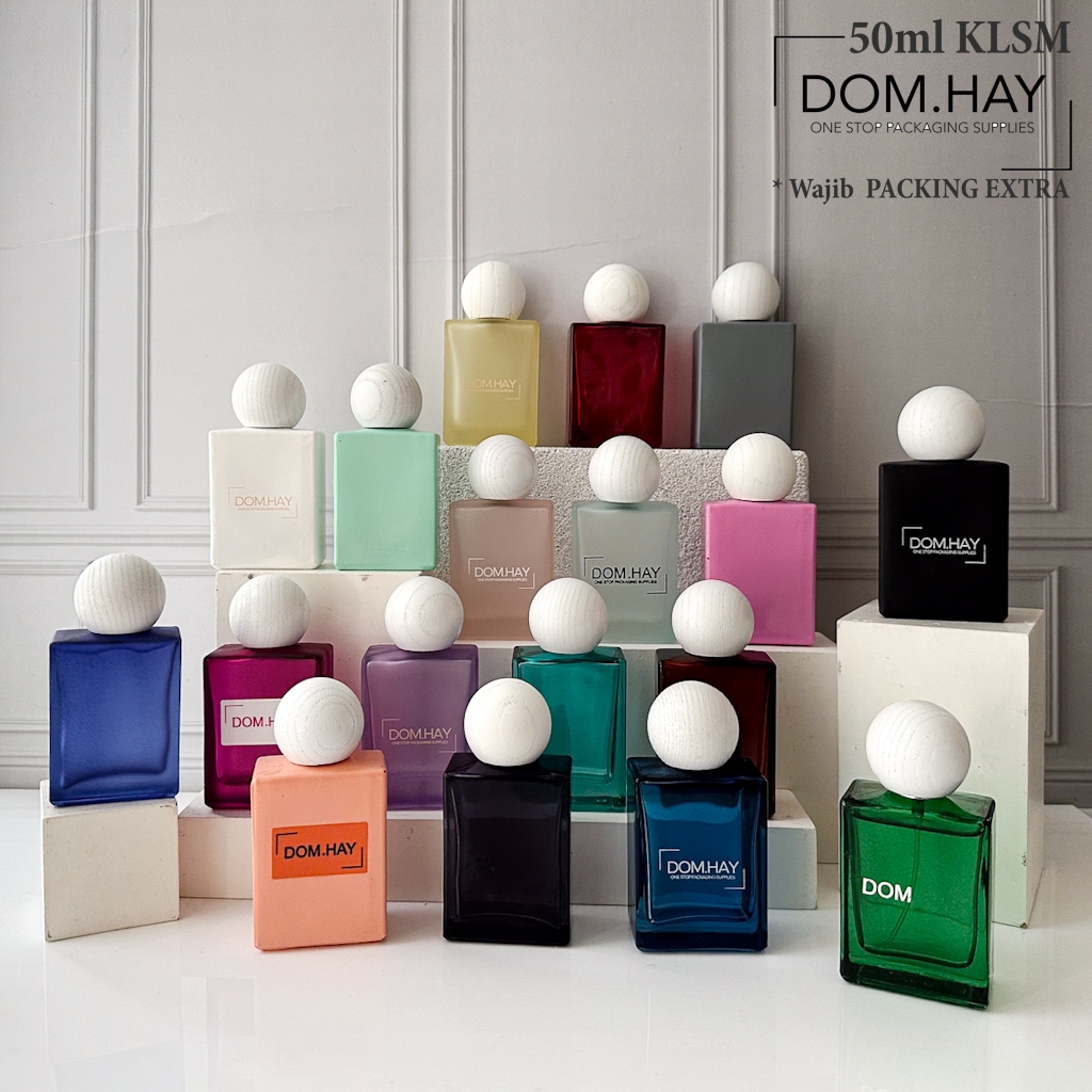 Jual 50ml KLSM Bola Kayu Putih Botol Parfum Semi Press Kaca Parfume ...