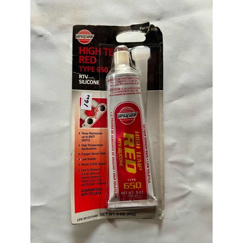 Jual Lem Red Silicone / Lem Gasket Merah Tahan Panas Type 650 Merk ...