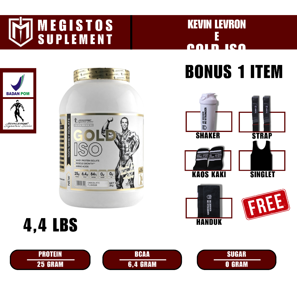 Jual Kevin Levrone Gold Isolate 2kg 4,4lbs | Shopee Indonesia