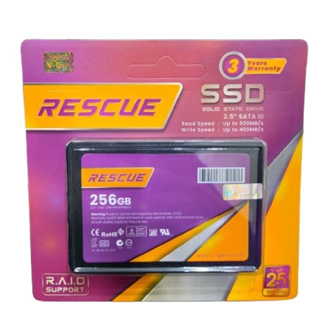 Jual SSD VGeN RESCUE 128GB 256GB 480GB 1TB SATA 2,5" V-GeN + HDD CADDY ...