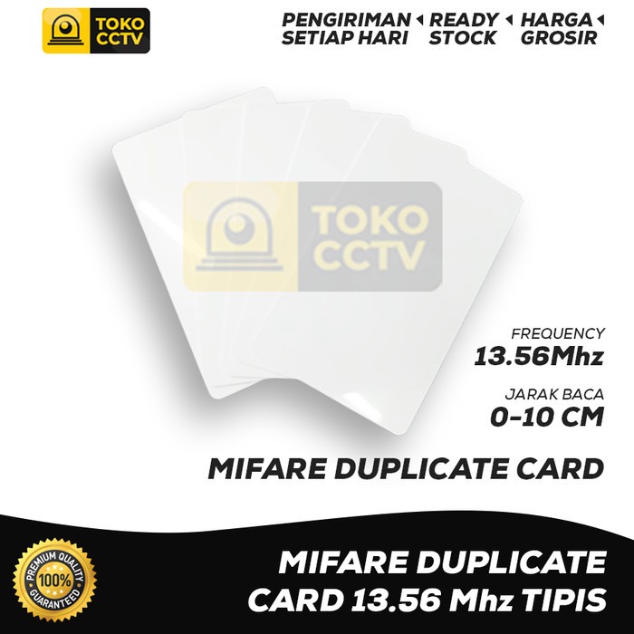 Jual Card RFID Mifare 13.56Mhz Writable Rewritable, Card Copy Duplicate ...