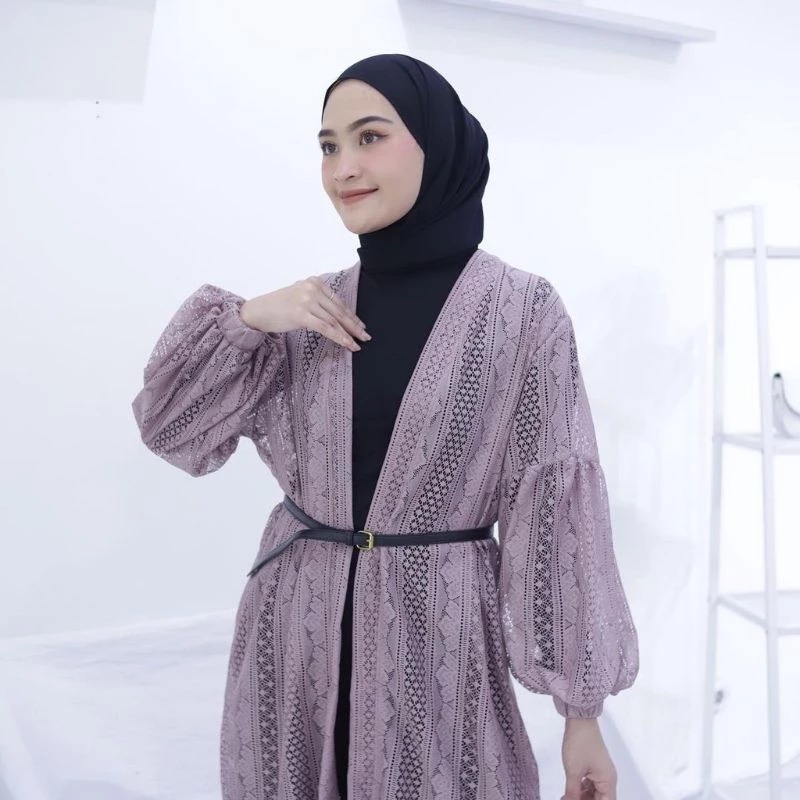 Jual CARDIGAN BURKAT PREMIUM TERBARU MURAH KARDIGAN BURKAT LENGAN BALON ...