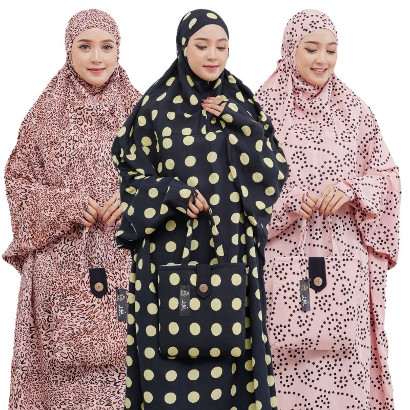 Jual Nurhd Mukena Hadramaut Rayon Terusan Motif Namira | Shopee Indonesia