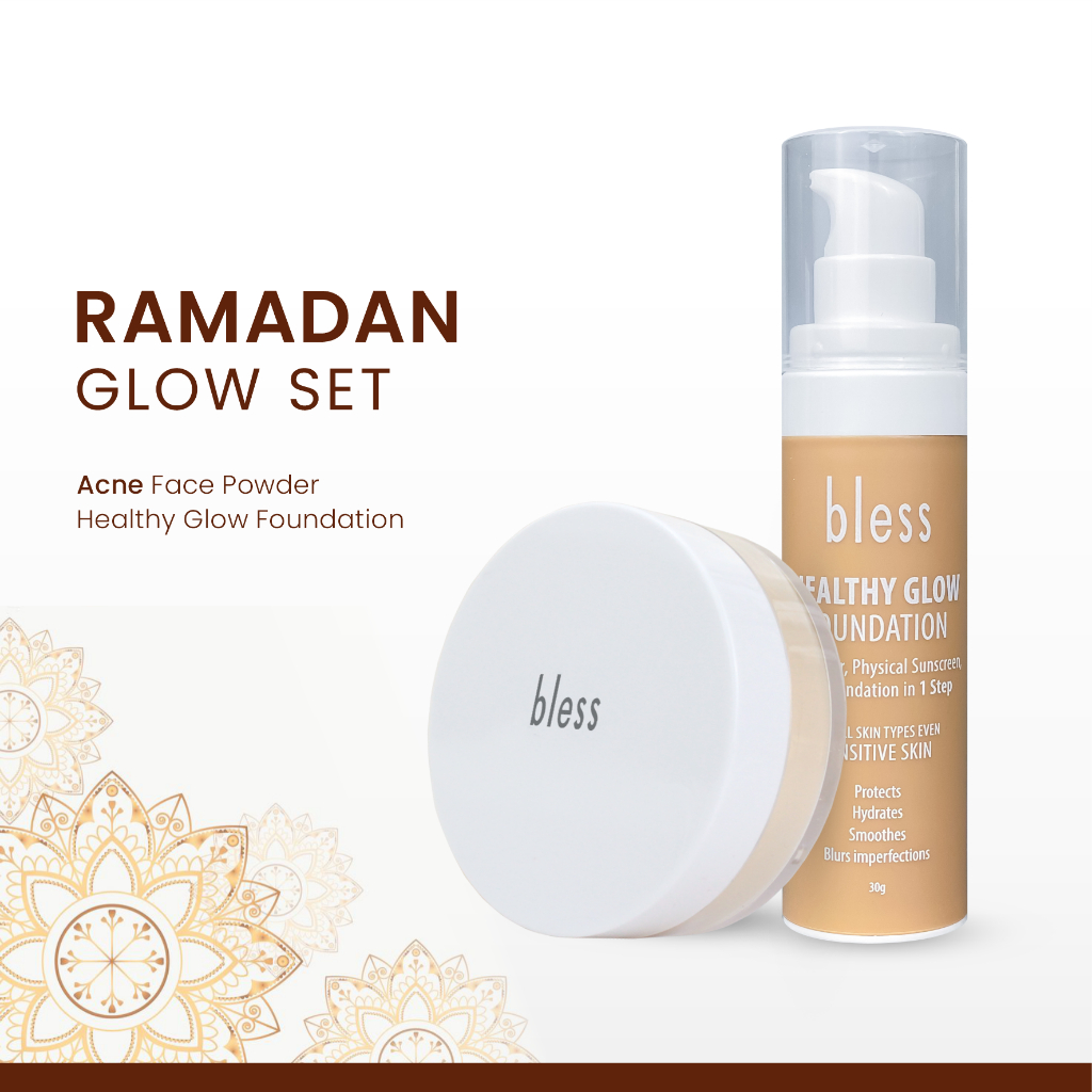 Jual Bless Ramadan Glow Set | Acne Face Powder & Healthy Glow ...