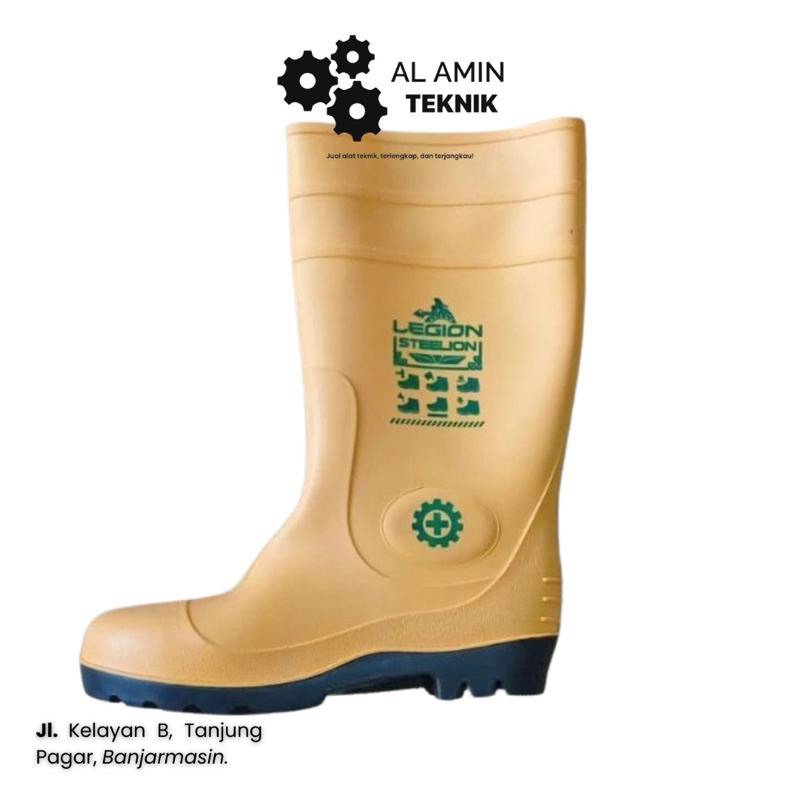 Jual RUBBER BOOT / SEPATU BOOT SAFETY GOSAVE LEGION STEELION Besi ...