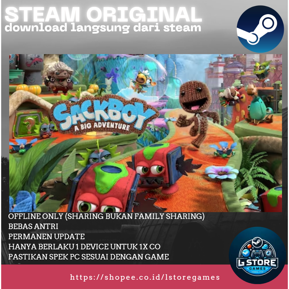 Jual Sackboy A Big Adventure PC Sharing Original Offline | Shopee Indonesia