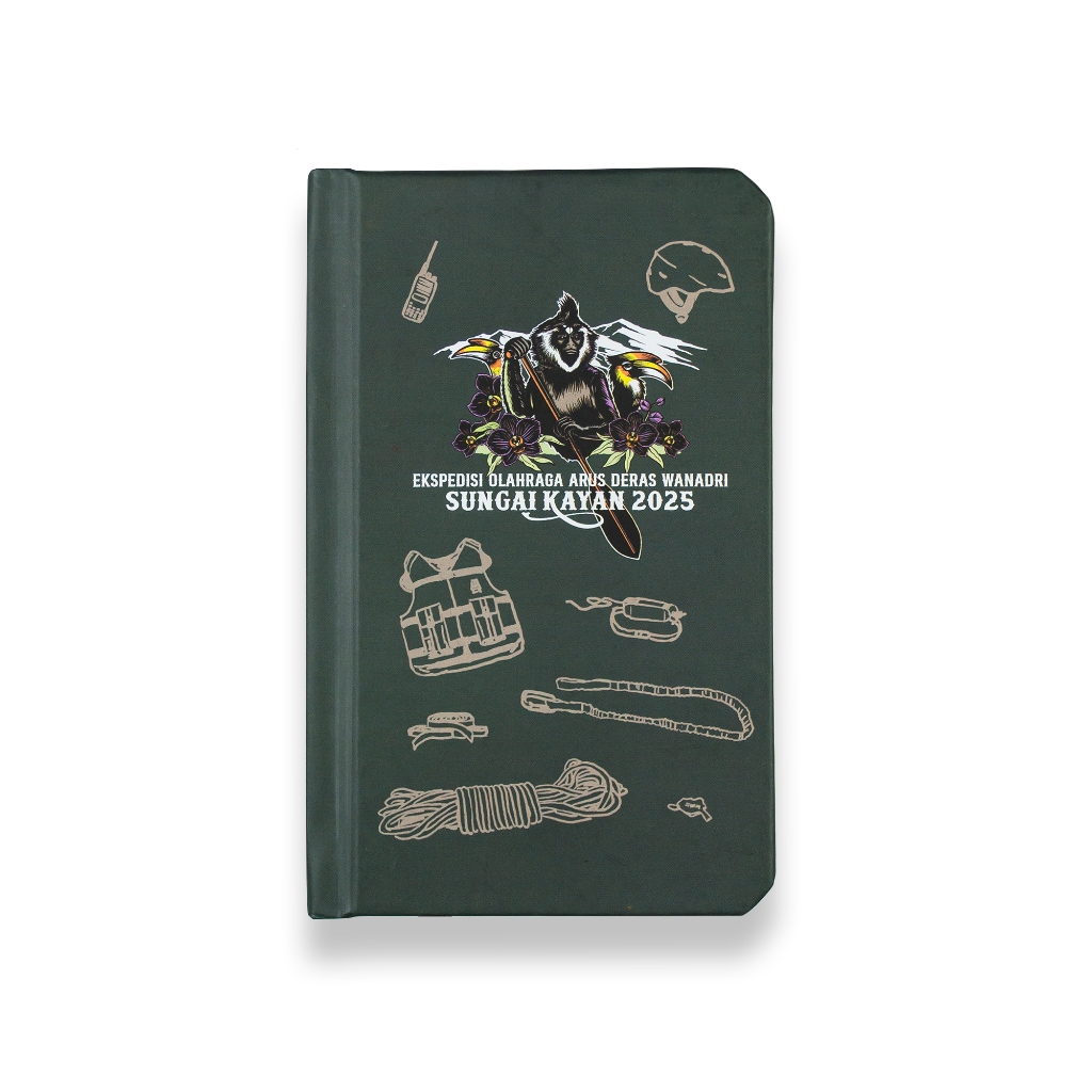 Jual Buku Catatan A6 EKSPEDISI KAYAN-DARK GREEN navdar koperasi wanadri ...