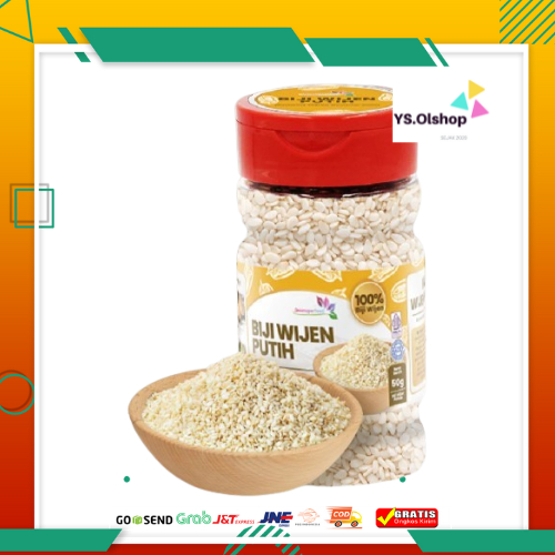 Jual 1 Botol BIJI WIJEN PUTIH / SESAME SEEDS ROASTED KOREA JAVA SUPER ...
