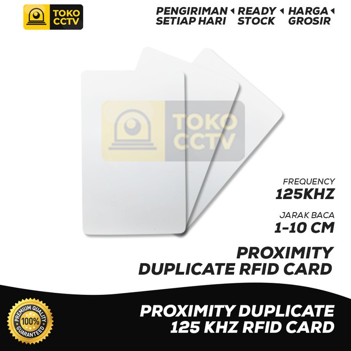 Jual Kartu RFID Proxy 125KHZ Duplikat / Proximity Card Untuk Akses dan ...