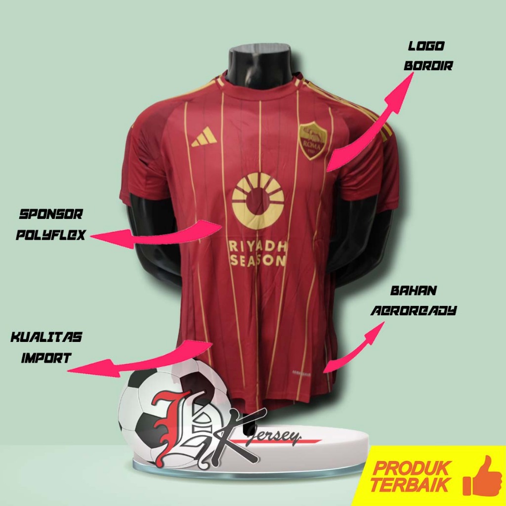 Jual JERSEY BOLA ASROM HOME 2024/2025 | Shopee Indonesia