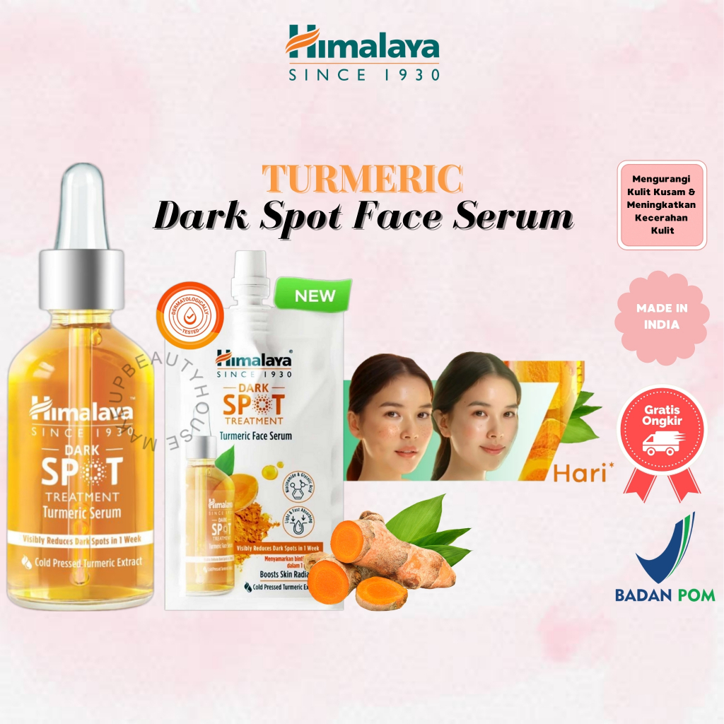 Jual HIMALAYA Turmeric Dark Spot Face Serum 8ml | 15ml | Shopee Indonesia
