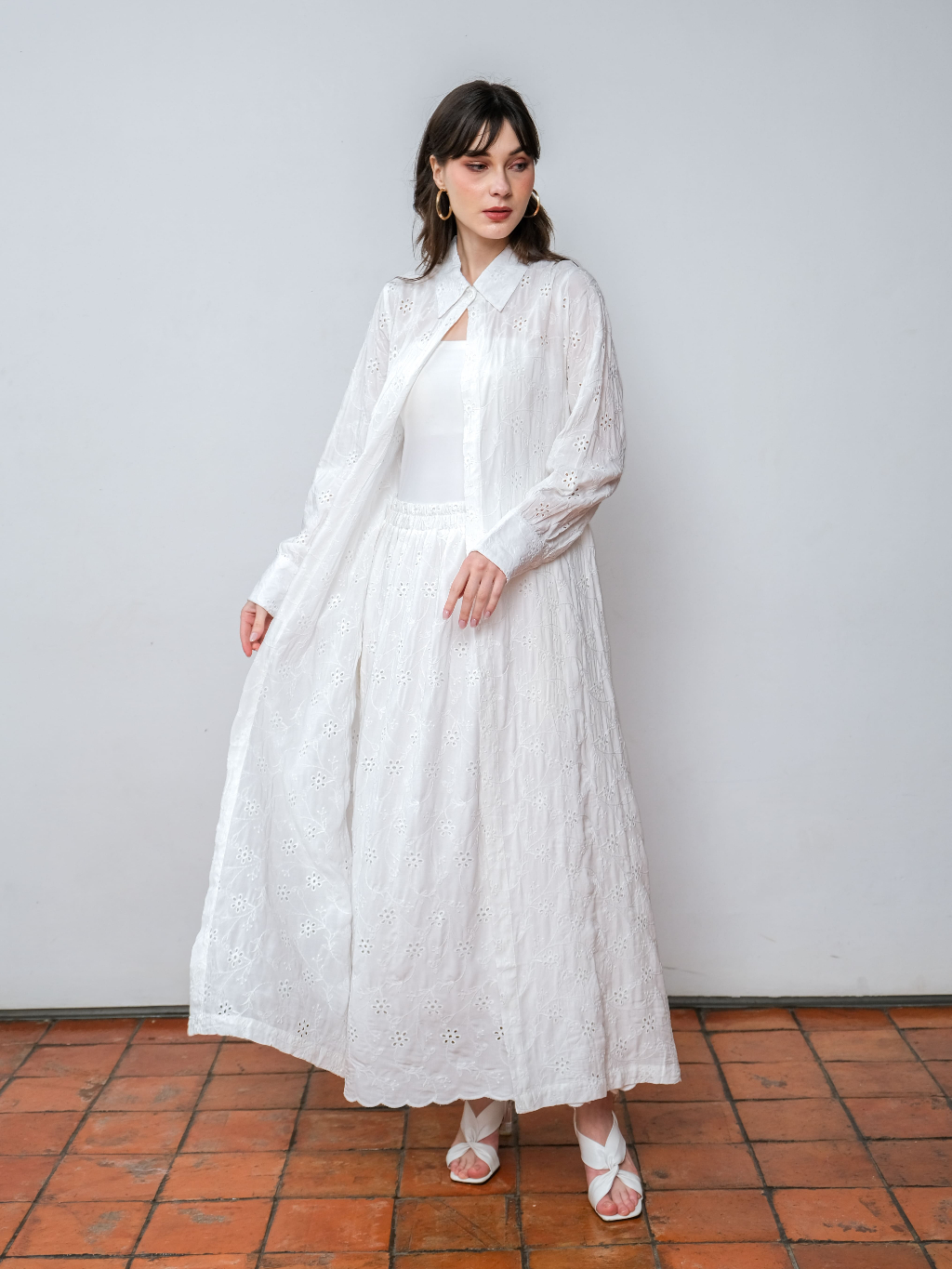 Jual Asiro Jennaira Outer Dress Cotton Bordir Gaun Wanita | Shopee ...