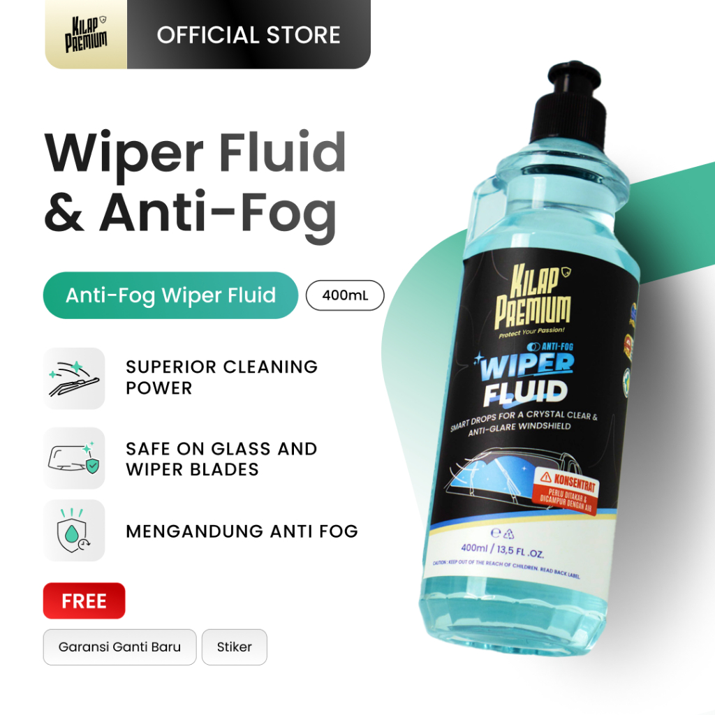 Jual Kilap Premium - Wiper Fluid Concentrate Anti Fog Cairan Wiper Kaca ...