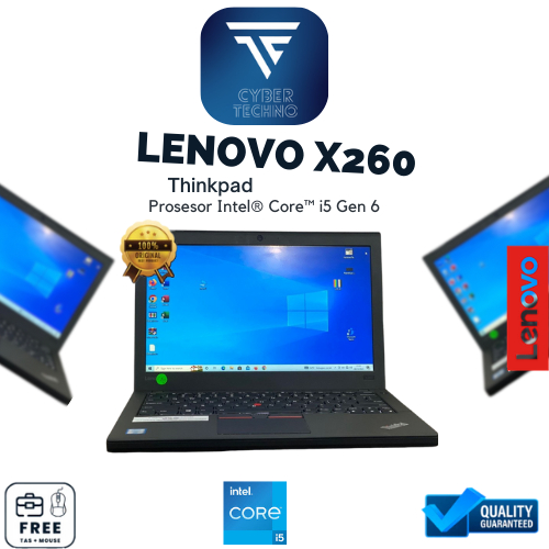 Jual Laptop Lenovo Thinkpad X260 Core i5 Gen 6 Ram 8GB Ssd 256GB MULUS/ORIGINAL/BERGARANSI ...