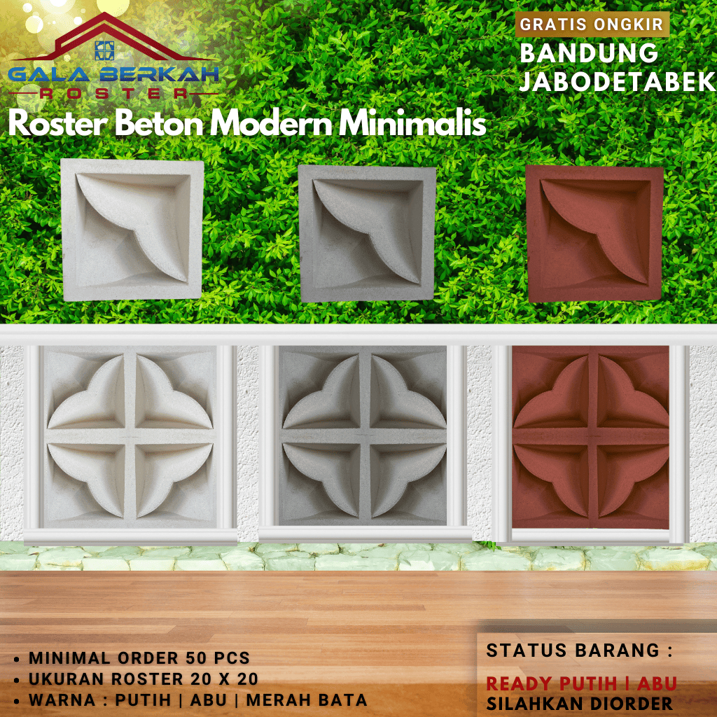 Jual ROSTER BETON MINIMALIS, Loster Beton Minimalis, Lubang Angin ...