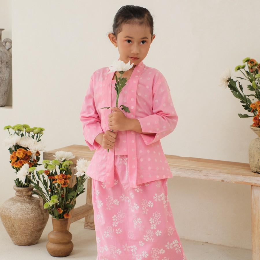 Jual Kebaya kutubaru batik anak kayana set lengan panjang meradelima ...