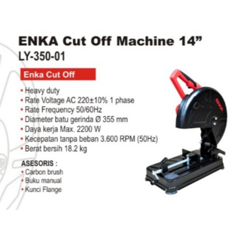 Jual Mesin Gerinda ENKA CUT OFF 14"LY350-01 | Shopee Indonesia