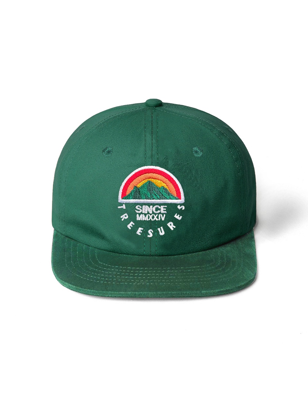 Jual Treesures - Mountains - Six Panel Cap Green - Topi 6 Panel Hijau ...