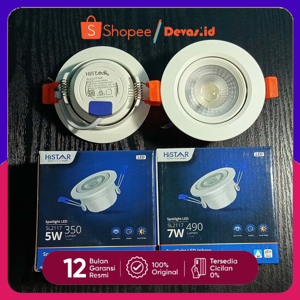 Jual Jual HiSTAR 5W Dan 7W Lampu Sorot LED Spotlight Series 5 WATT dan ...