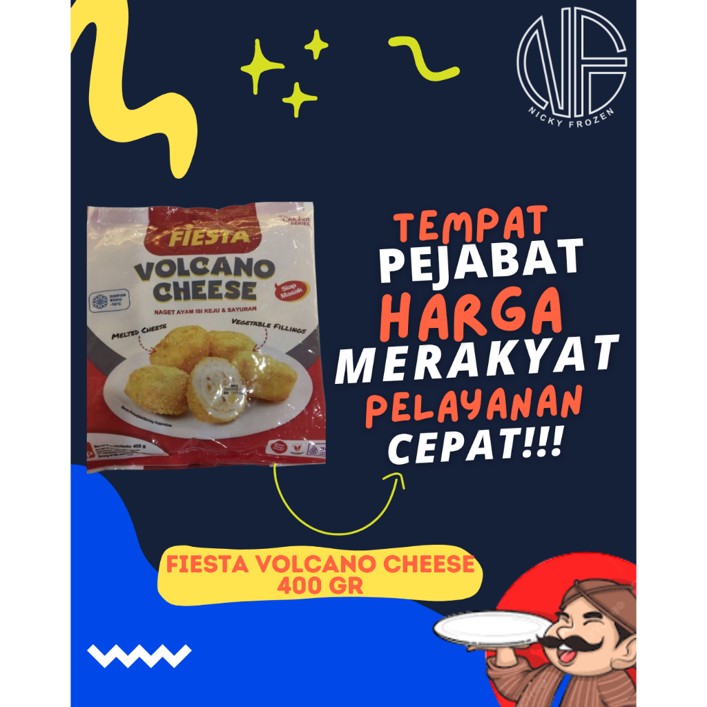 Jual FIESTA VOLCANO CHEESE 400 GR | Shopee Indonesia