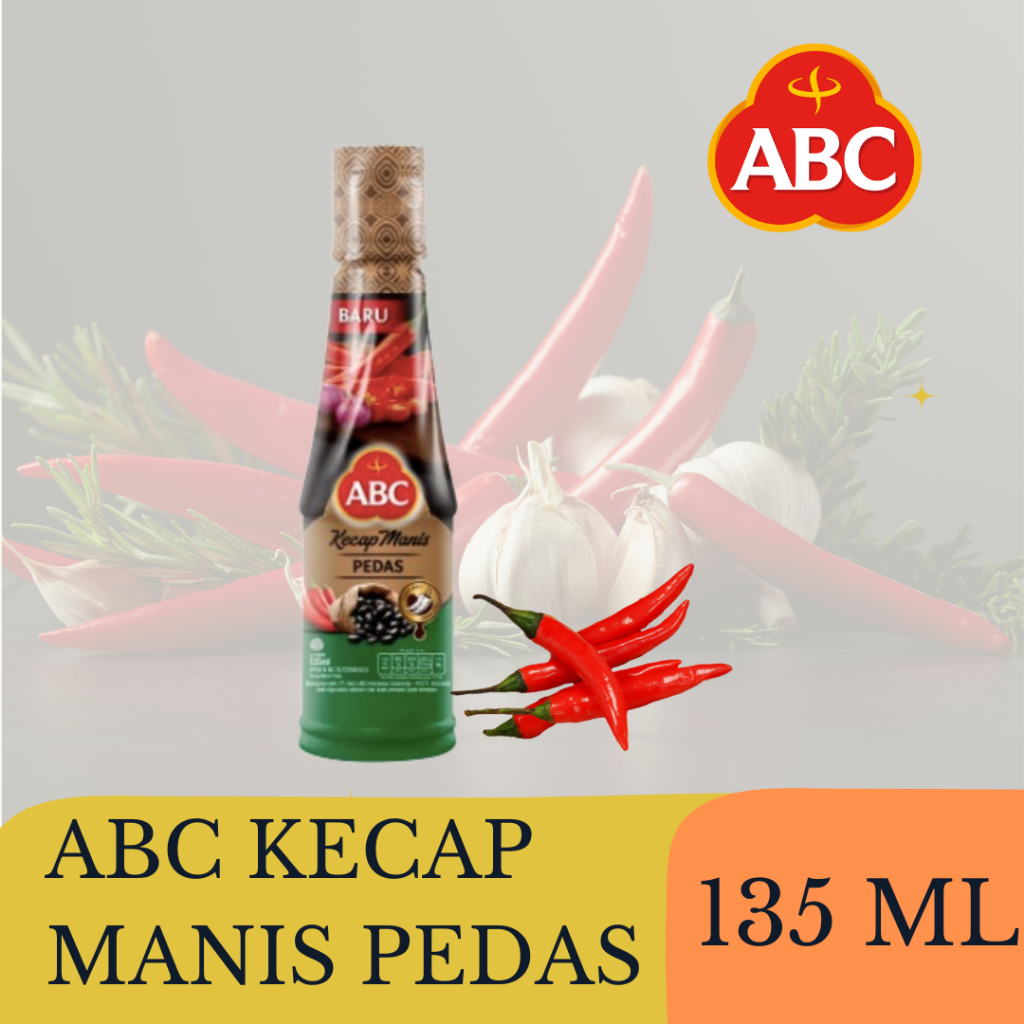 Jual ABC kecap manis pedas kemasan 135 ml 1 pcs | Shopee Indonesia