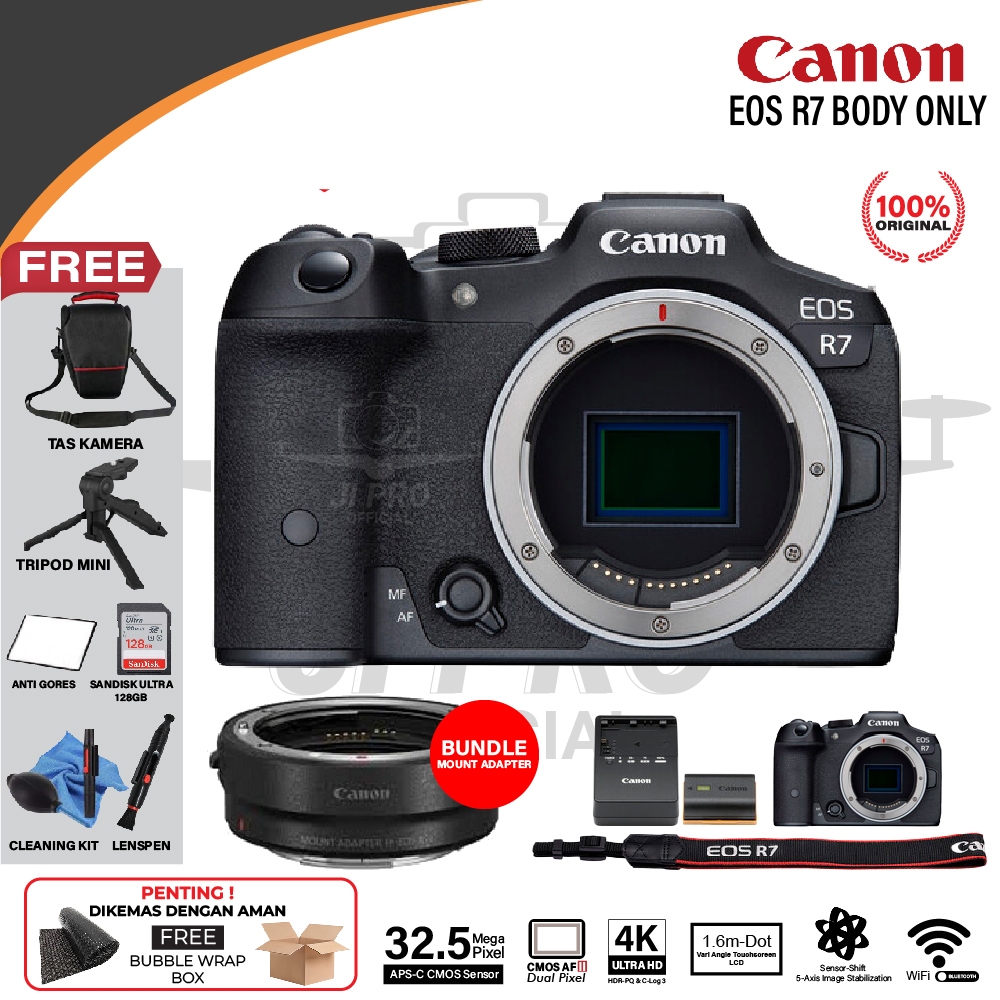 Jual Canon EOS R7 Body Only Mirrorless Camera EOS R 7 BO Garansi Distri ...