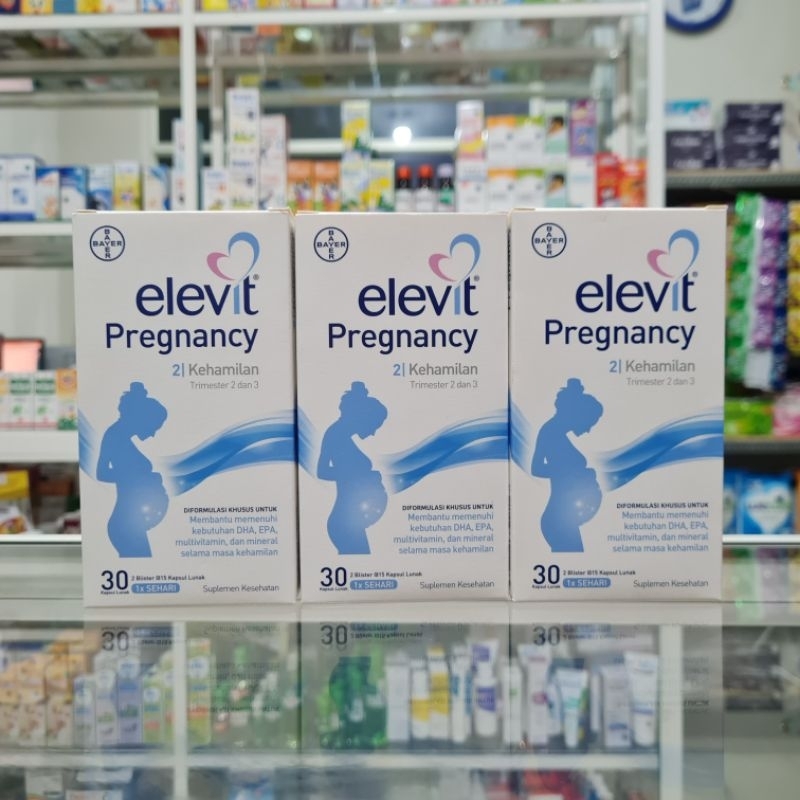 Jual Elevit Pregnancy 1 box (isi 30 butir) vitamin kehamilan trimestes ...