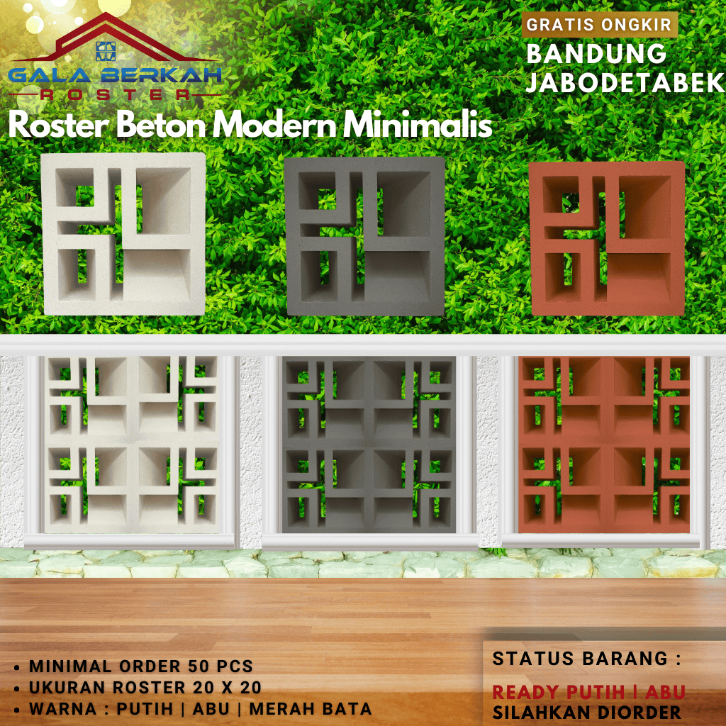 Jual ROSTER BETON MINIMALIS, Loster Beton Minimalis, Lubang Angin ...