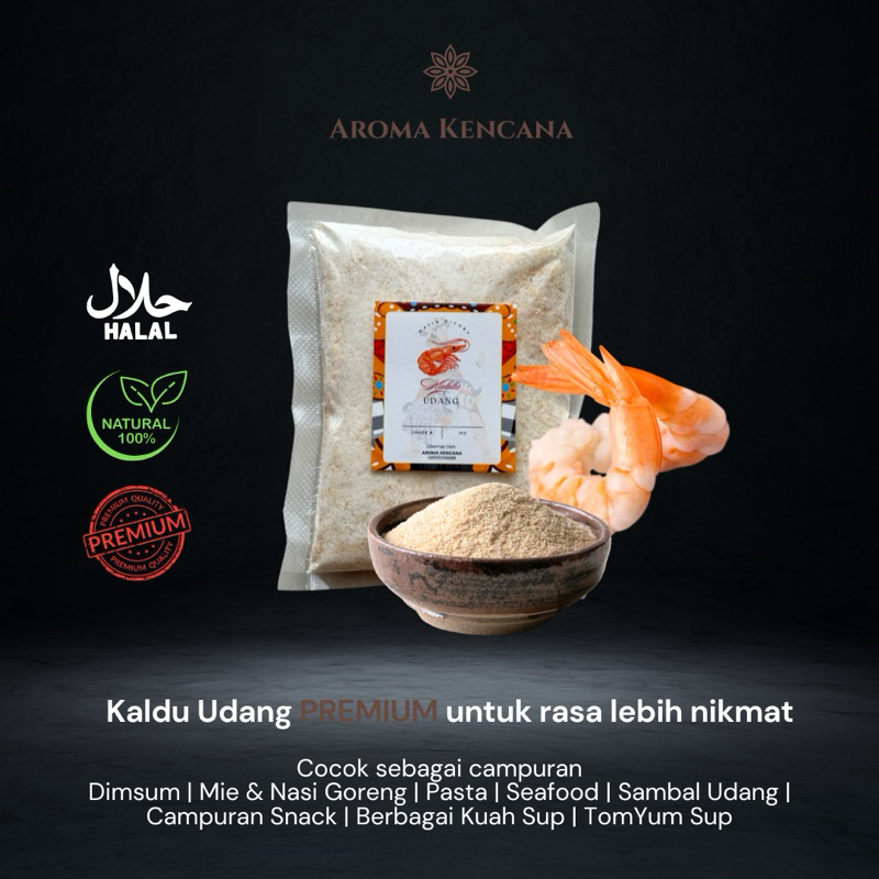 Jual Kaldu Udang Bubuk Grade Premium Halal AROMA KENCANA Eby Ebi Asli ...
