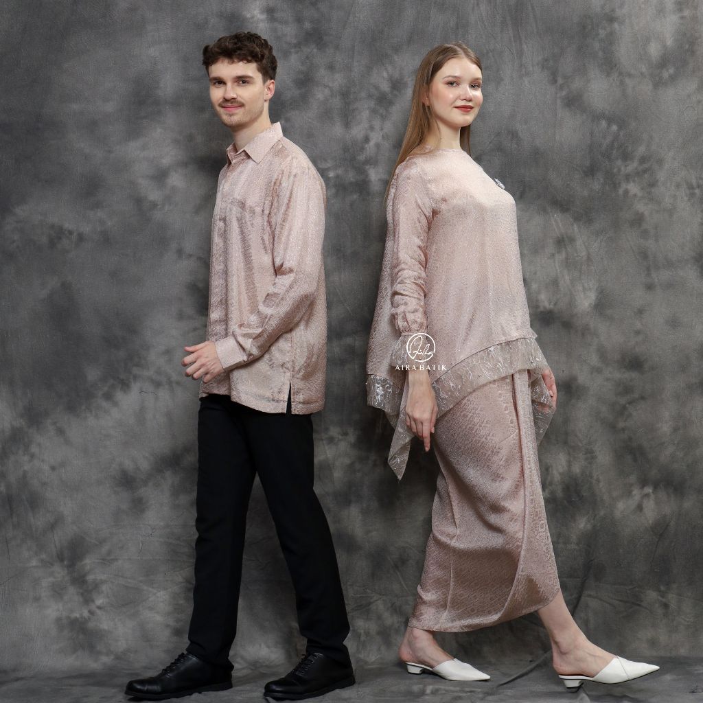 Jual AIRA BATIK_ Paula Couple Set & Kemeja | Couple Lebaran | Couple kondangan | Kemeja Pria ...