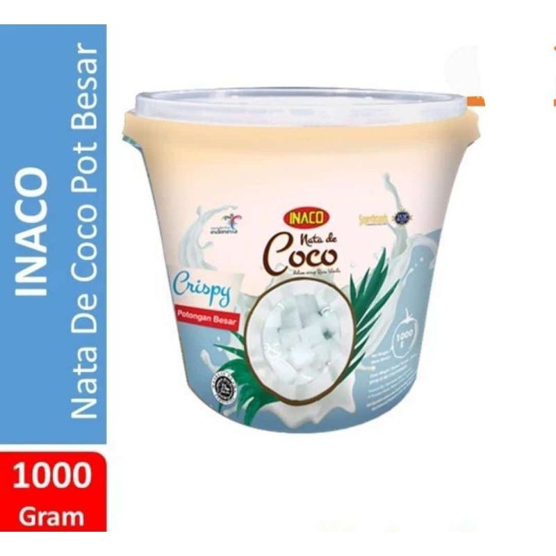 Jual Inaco Nata De Coco Crispy Vanila 1kg - Kemasan Ember | Shopee ...