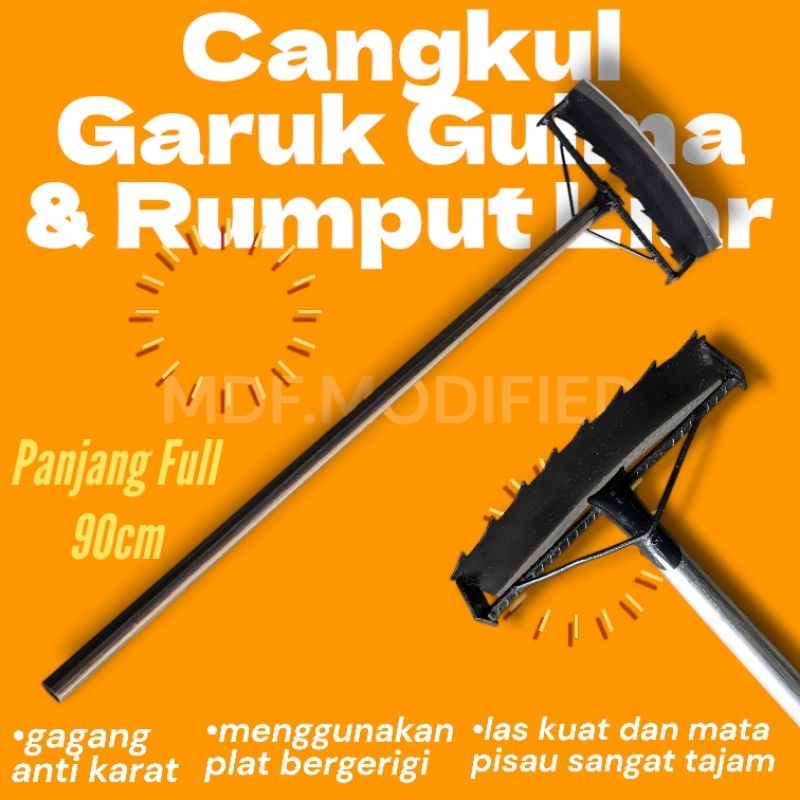 Jual Cangkul Garuk Gulma Plat Gergaji Super Tajam 100cm / Alat ...
