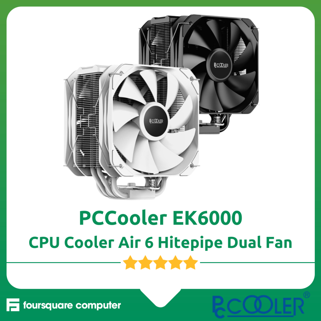 Jual PCCooler Paladin EK6000 CPU Cooler Tower Dual Fan 13 cm Hitam ...