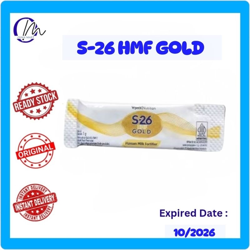 Jual (READY Langsung Kirim) S-26 HMF GOLD HARGA PER SACHET Penambah BB Bayi Prematur | Shopee ...
