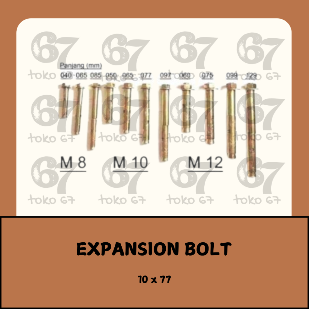 Jual [ECERAN HARGA PER 1 BUAH] EXPANSION BOLT (DYNABOLT) / BAUT TANAM ...